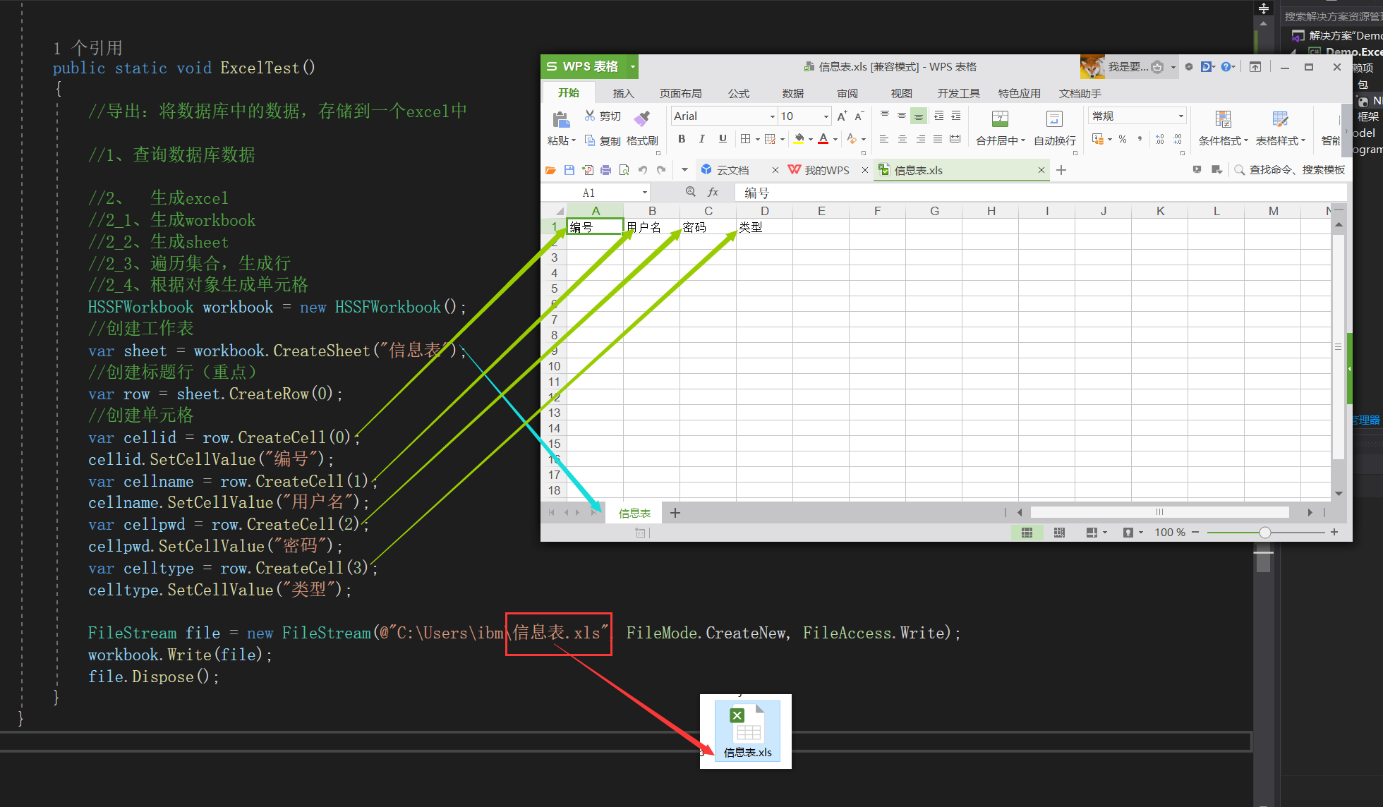C 将数据写入excel导出 C 把数据写入excel Csdn博客
