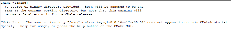 CentOS7安装mysql8.0编译报错集合_please do not build in-source. out-of source build-CSDN博客