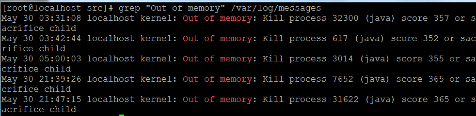 Linux 系统日志 查看被杀掉的进程（占用内存过大）oom机制查被kill的程序内存 Csdn博客 