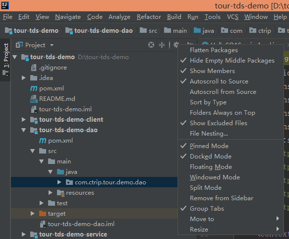 IDEA包名显示设置_idea 在类中显示包名-CSDN博客