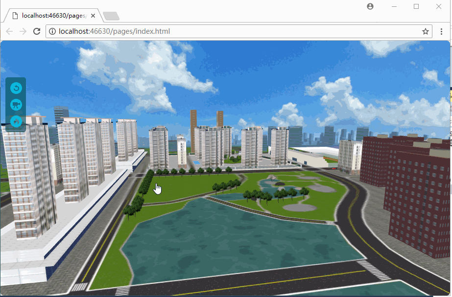 使用webgl(three.js)搭建一个3D智慧园区、3D建筑，3D消防模拟，web版3D,bim管理系统——第四课_threejs3d智慧园区-CSDN博客