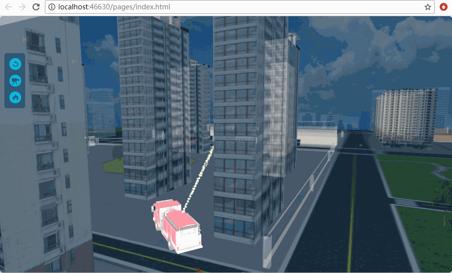 使用webgl(three.js)搭建一个3D智慧园区、3D建筑，3D消防模拟，web版3D,bim管理系统——第四课_threejs3d智慧园区-CSDN博客