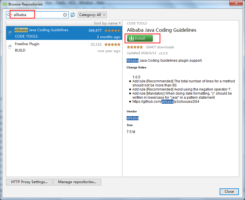 Android Studio安装Alibaba Java Coding Guidelines插件（检查代码规范）_android studio alibaba java coding ...