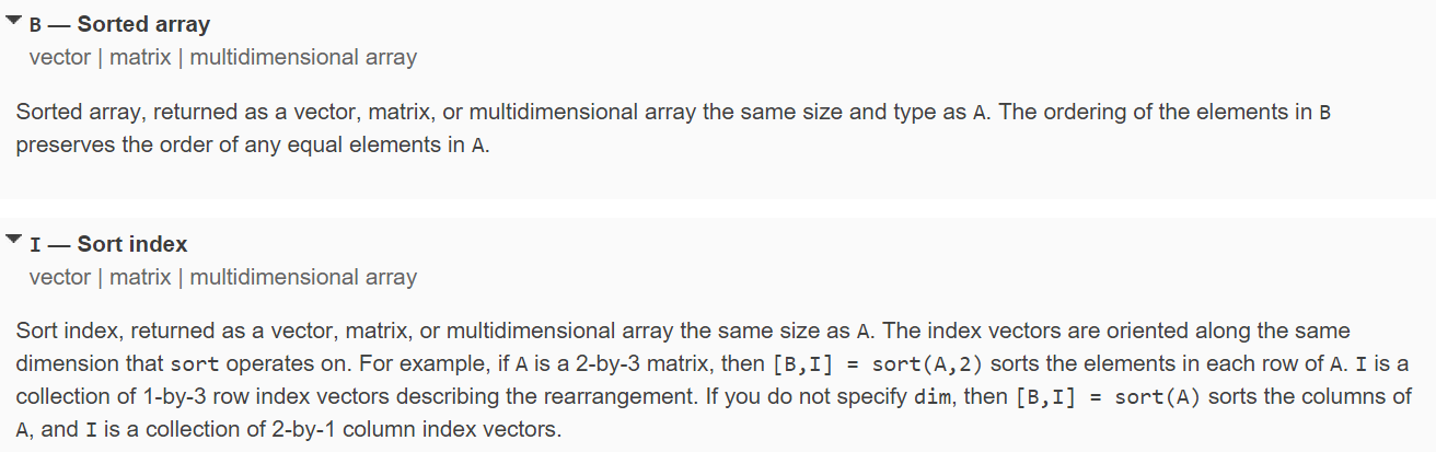 Matlab Sort函数 Csdn博客 