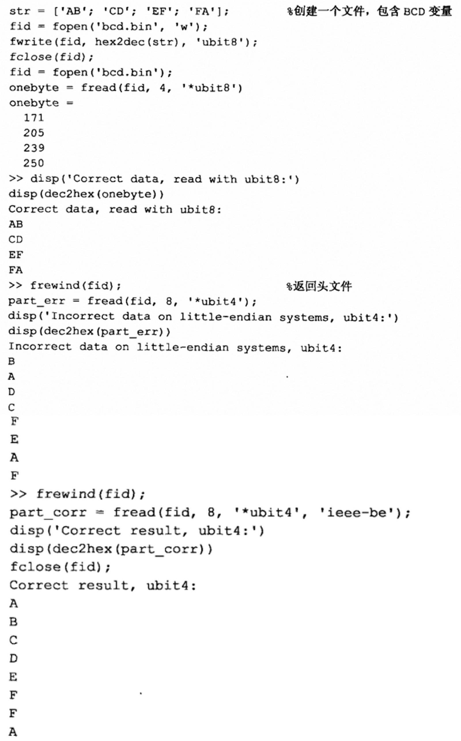 Matlab学习笔记5 低级文件输入输出函数fclosefid Csdn博客 
