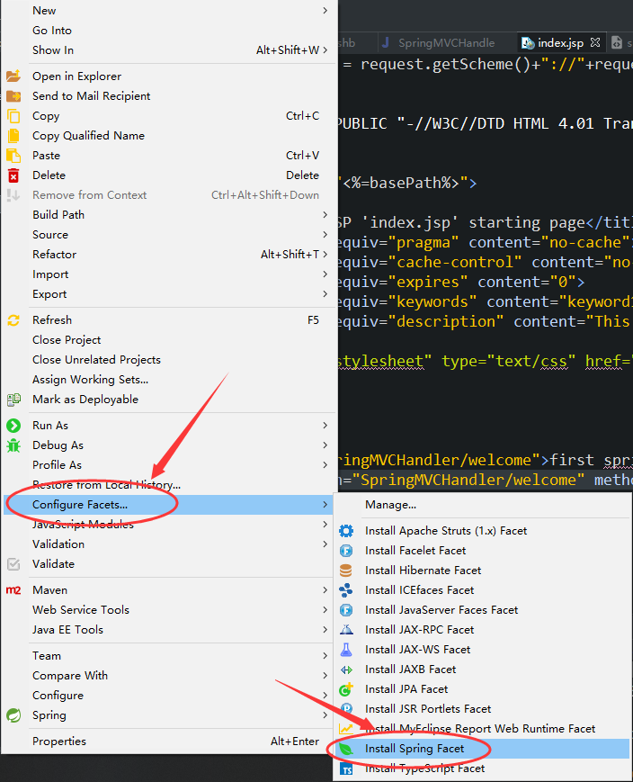 [架构]myeclipse配置SpringMVC 以及简单应用 教程_myeclipse 怎么引入spring me4s 什么意思-CSDN博客