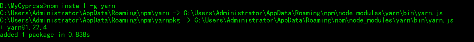 Cypress学习笔记2——Windows环境下安装Cypress_windows安装mycypress 没有生成package.json ...