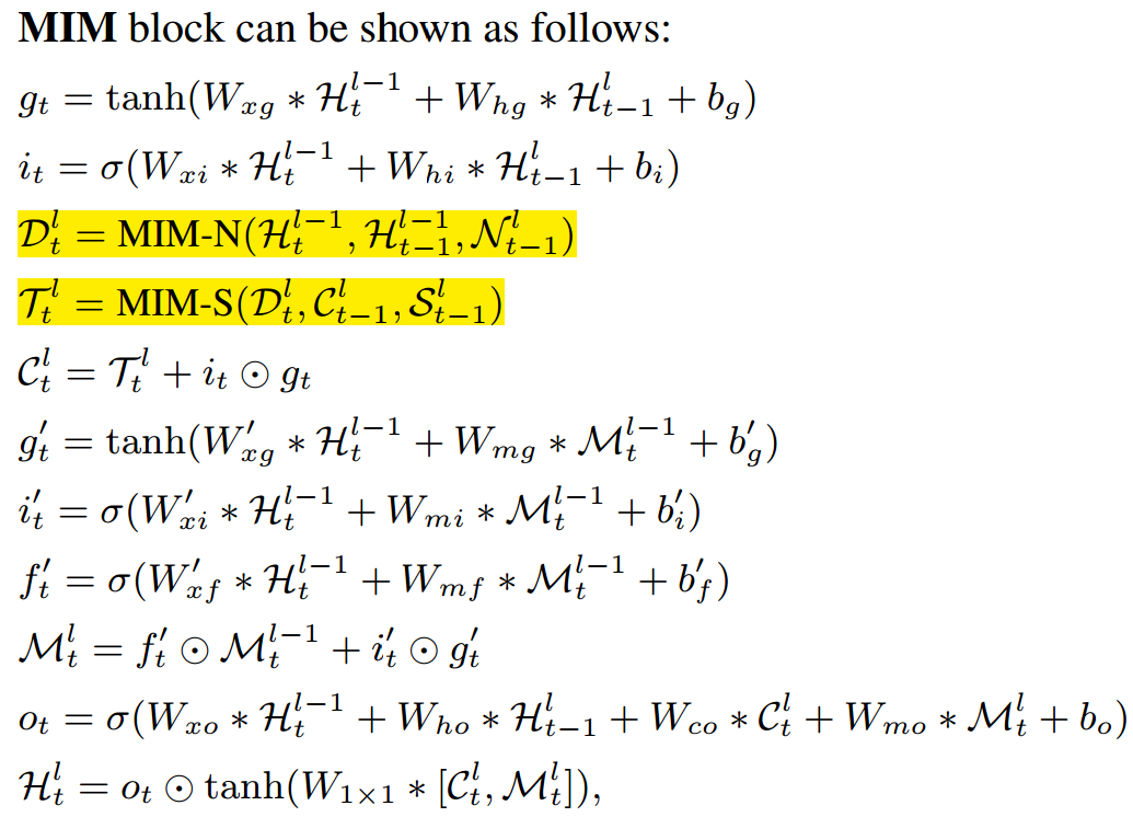 【时空序列预测第五篇】Memory In Memory: A Predictive Neural Network for Learning Higher-Order Non ...