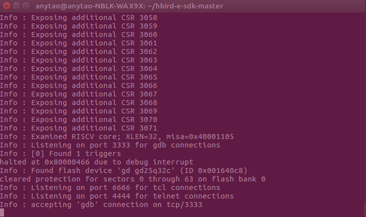 蜂鸟e203系列——linux调试（gdbopenocd）用hbrid Sdk Csdn博客