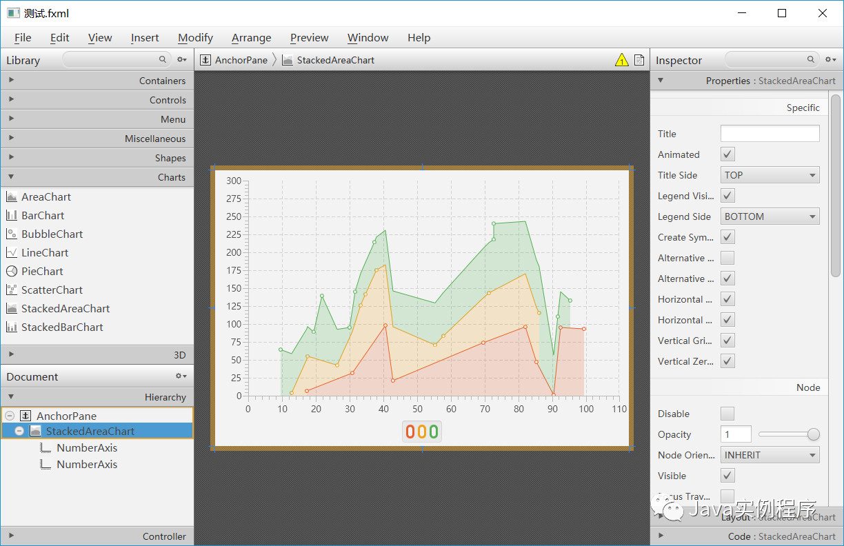 JavaFX之Scene Builder详细使用说明之组件篇（4）——图表组件_scenebuilder饼状图-CSDN博客
