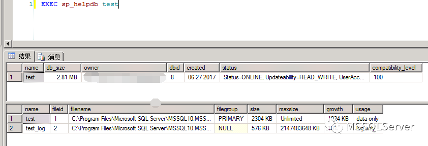 SQL Server sp_helpdb 改写_sql server改写工具-CSDN博客
