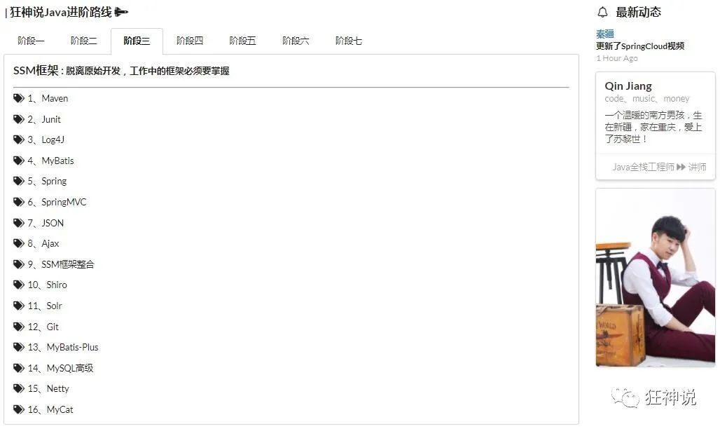 狂神说java全栈学习路线狂神说java博客 Csdn博客 