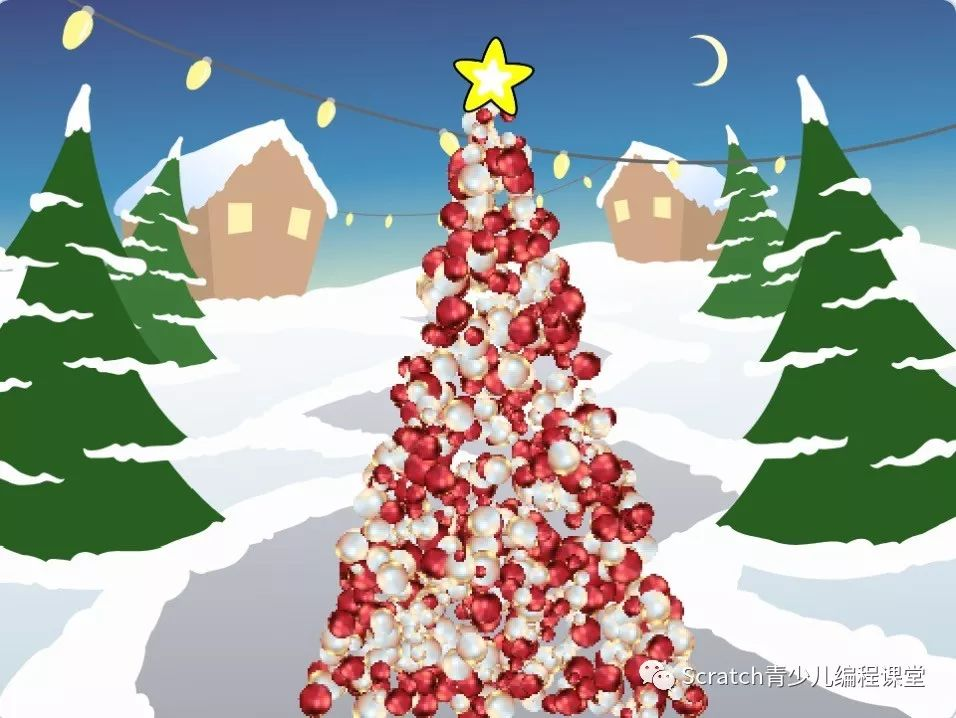 今天给大家分享使用Scratch绘制一个圣诞树！-CSDN博客