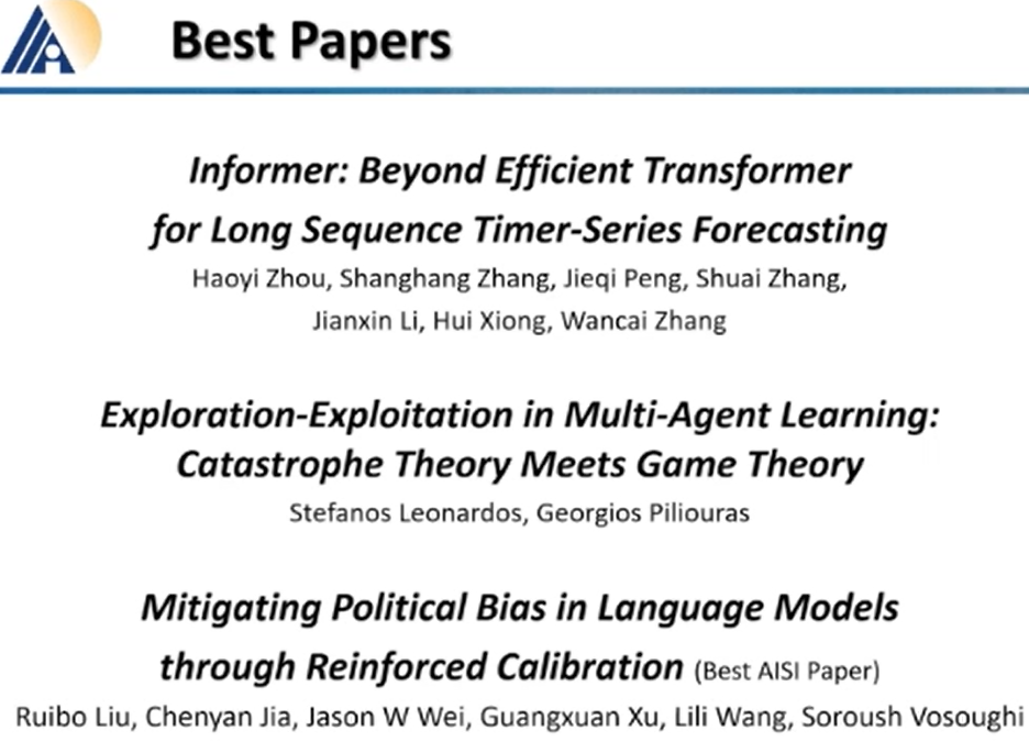 Aaai 2021开幕：华人大满贯，北航学子“摘下”最佳论文，两名微软亚研院中国学者获得首个杰出spc奖 Csdn博客