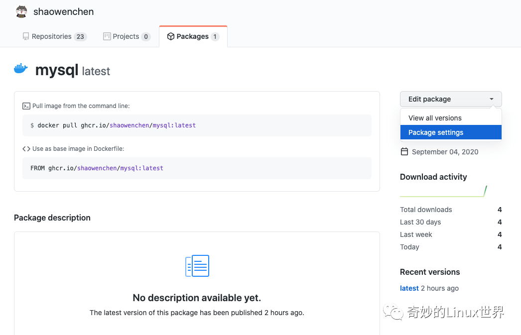 GitHub 镜像仓库服务 Ghcr 快速上手教程-CSDN博客
