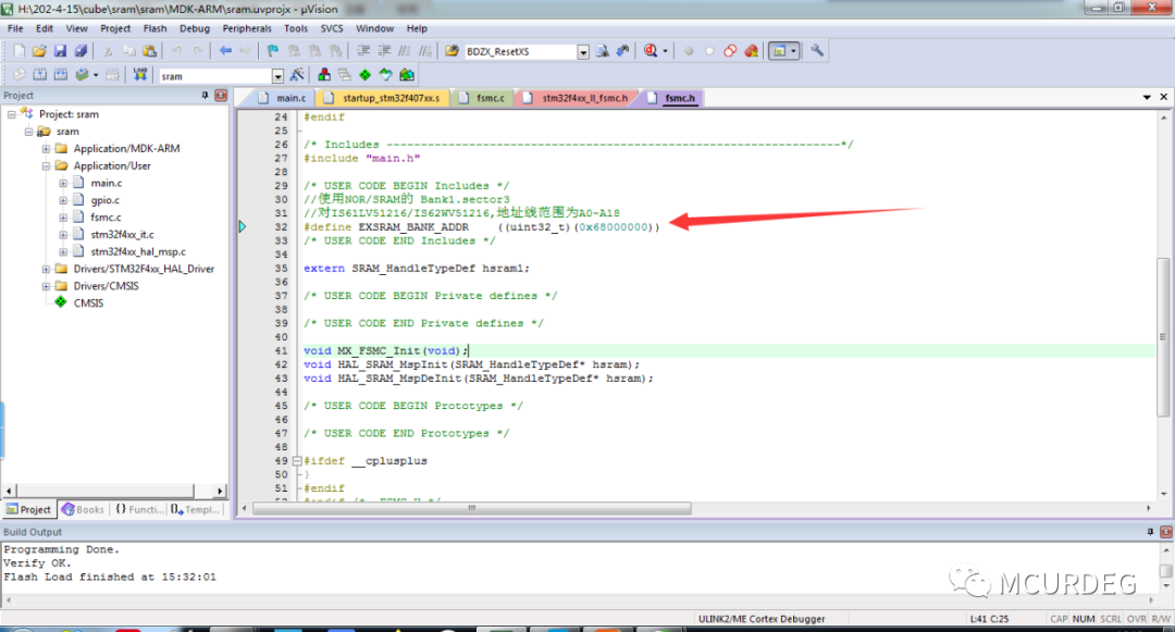 CubeMX系列教程——23 外部SRAM_mcu变量指定存sram-CSDN博客