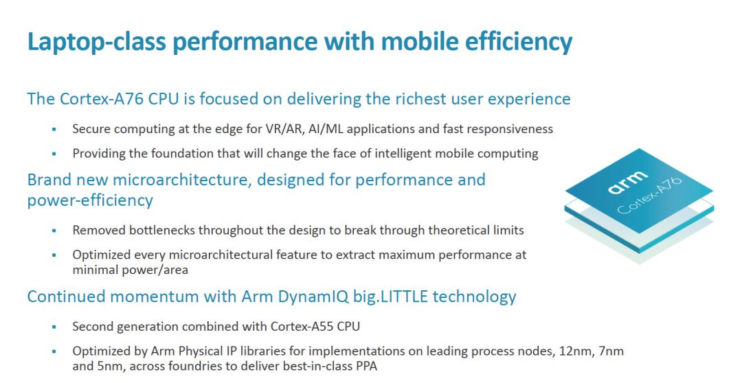 向7nm时代的性能巅峰出击！ARM Cortex-A76架构解析_arm处理器的峰值处理能力-CSDN博客