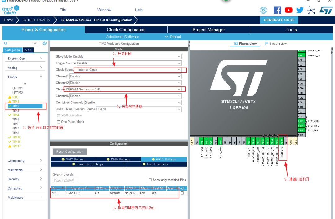 STM32 上使用 PWM-CSDN博客