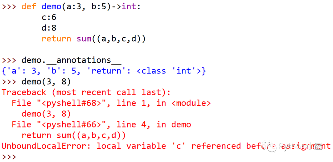 详解Python中函数和模块的特殊属性__annotations___董付国的Python专栏-CSDN博客___annotations__