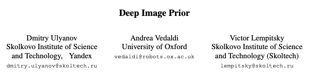 Deep Image Prior：深度卷积网络先天就理解自然图像-CSDN博客