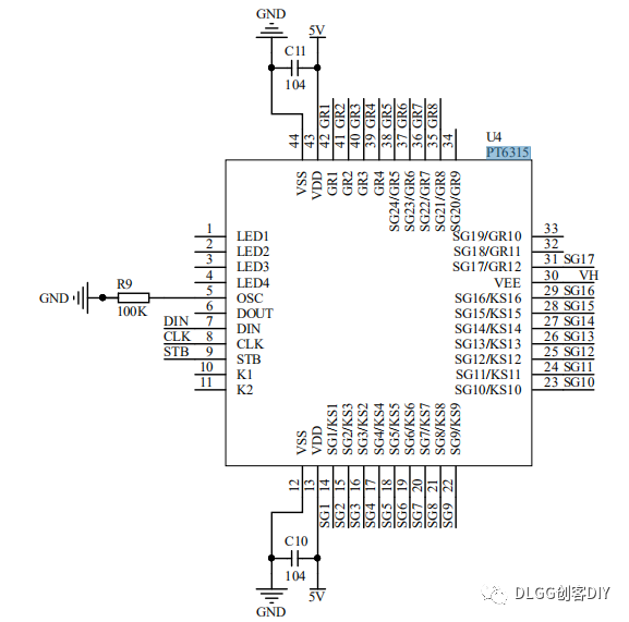 【DIY】玩转VFD荧光屏（一），自制VFD时钟全资料（原理图+源码+PCB）-CSDN博客