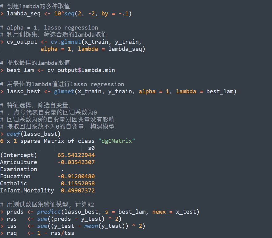 用r进行lasso Regression回归分析 Csdn博客 