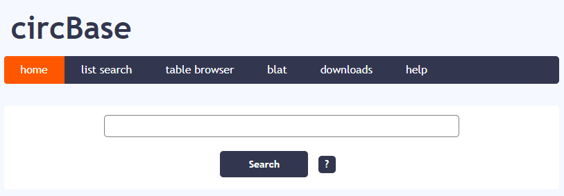 circBase:环状RNA数据库-CSDN博客