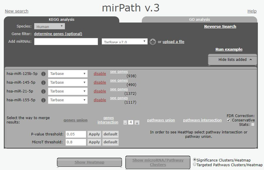 miRPath:miRNA相关GO和KEGG功能分析-CSDN博客