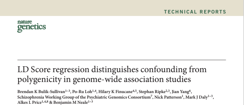 LDSC:连锁不平衡回归分析-CSDN博客