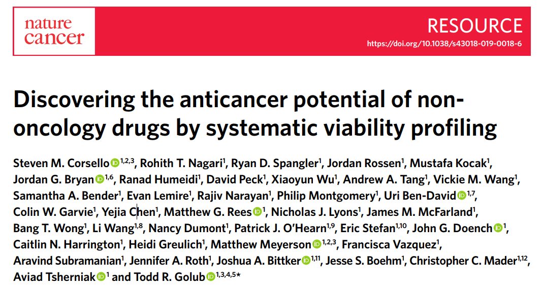 Nature Cancer | 发现非肿瘤药物的抗癌潜力_prism repurposing-CSDN博客