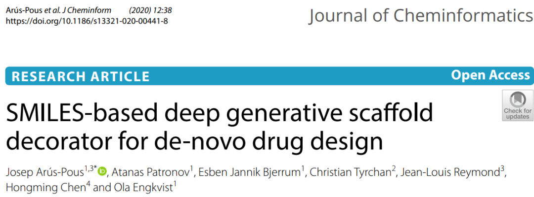 J. Cheminform. | 基于SMILES的利用骨架的分子生成模型_阿斯利康 生成模型-CSDN博客