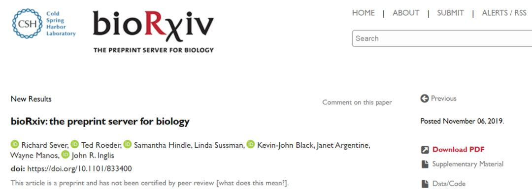 生物领域预印本bioRxiv发展概览-CSDN博客