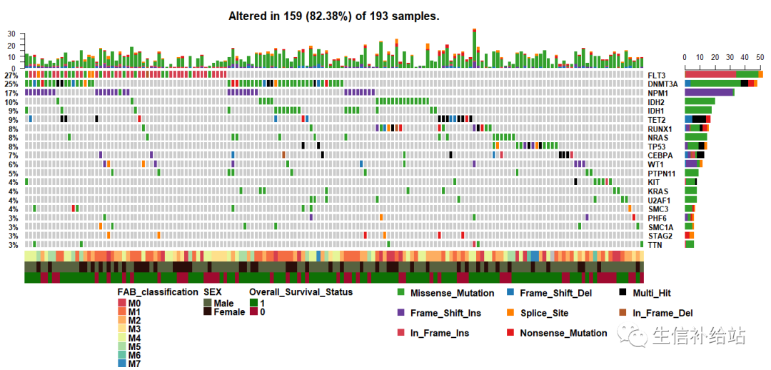 maftools | 从头开始绘制发表级oncoplot（瀑布图）_肿瘤突变瀑布图-CSDN博客
