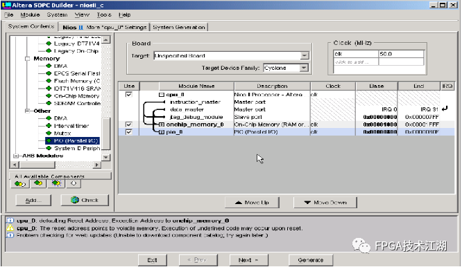 FPGA 之 SOPC 系列（二）SOPC开发流程及开发平台简介_quartus ii sopc-CSDN博客