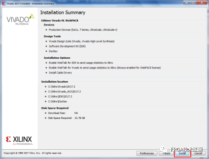 Xilinx Vivado 2017.2安装教程_vivado下载要勾选software development kit-CSDN博客