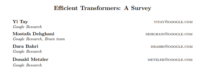 谷歌研究院出品：高效 Transformer 模型最新综述-CSDN博客
