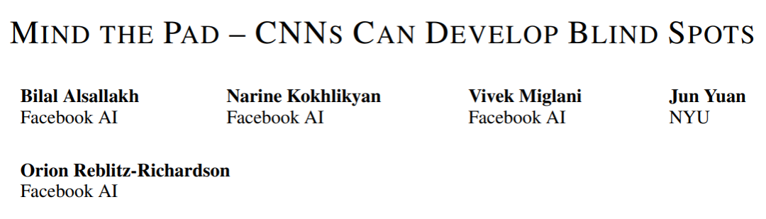 Facebook AI指出：CNN的padding机制，存在一大缺陷-CSDN博客