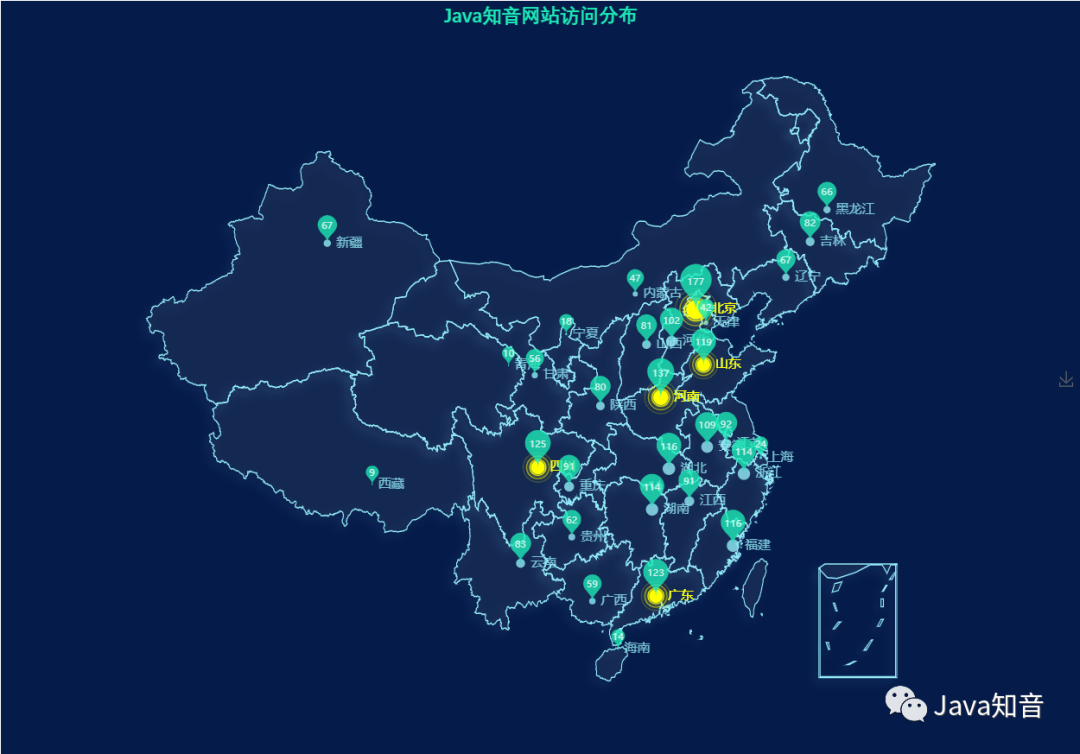 炫酷，springbootecharts实现用户访问地图可视化（附源码） Csdn博客