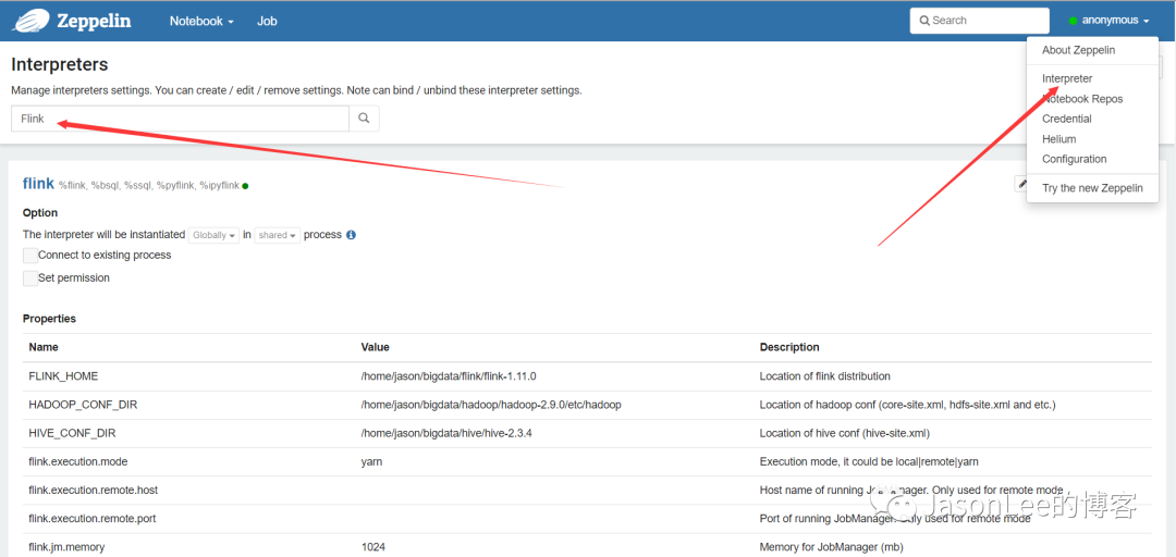 Flink on zepplien的安装配置_zeppelin配置flink-CSDN博客