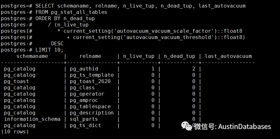 POSTGRESQL AUTO_VACUUM 弄清问题,解决问题-CSDN博客