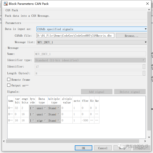 MBD之代码生成——CAN Pack/Unpack模块的代码生成_can unpack模块生成c代码-CSDN博客