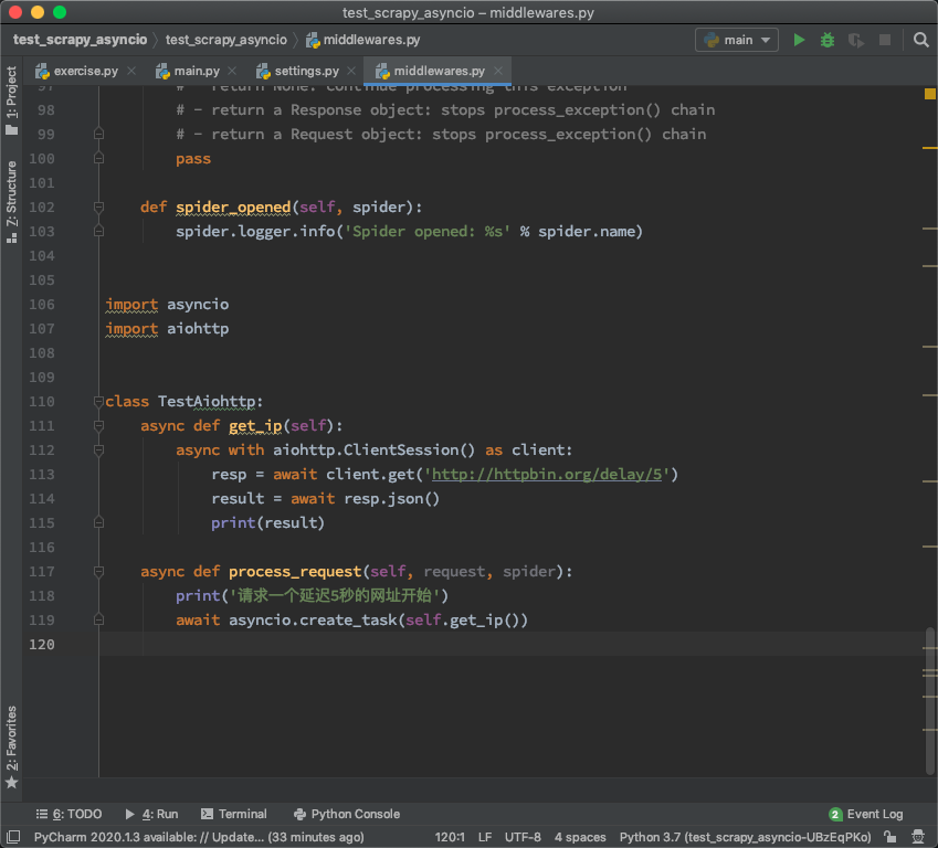 在Scrapy中如何使用aiohttp？-CSDN博客