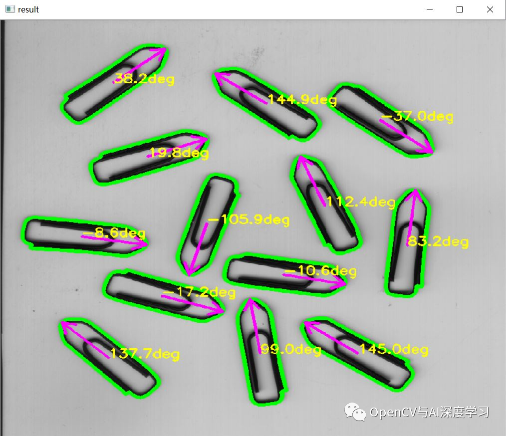 Halcon实例转opencv：计算回形针方向halcon实例转opencv计算回形针方向实验总结实验结论及分析 Csdn博客 
