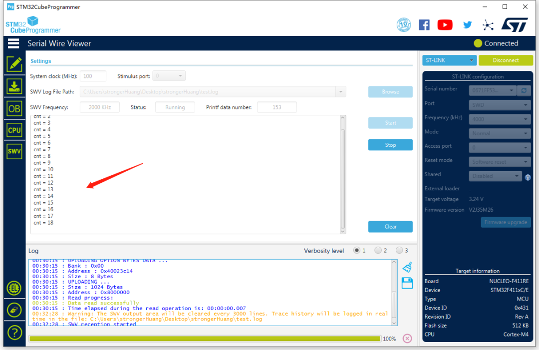 基于STM32CubeProg、『Serial Wire Viewer』SWO打印输出-CSDN博客