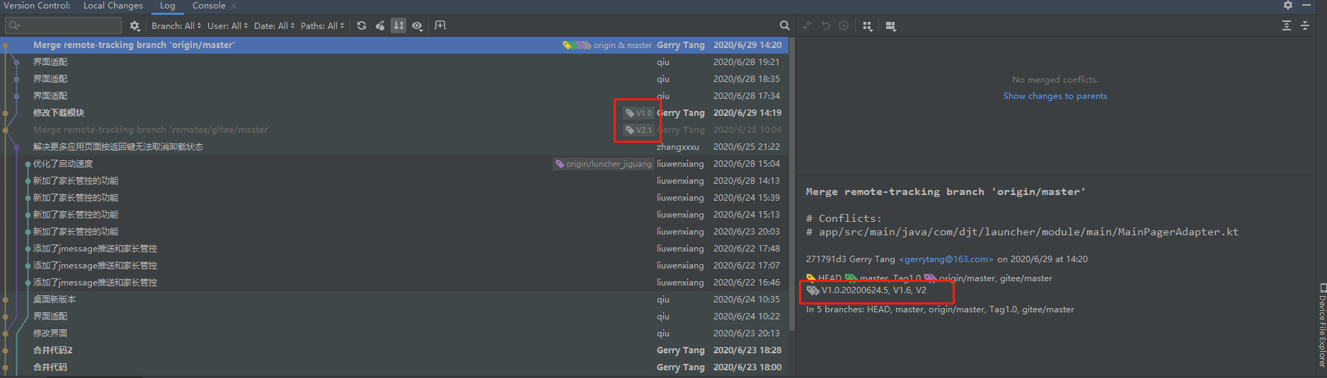 在AndroidStudio中使用Git的标记功能Tag必看_android studio git tag-CSDN博客