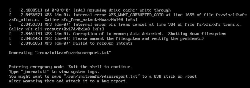 虚拟机Centos报corruption of in-memory data detected错误的恢复_currupt of in ...