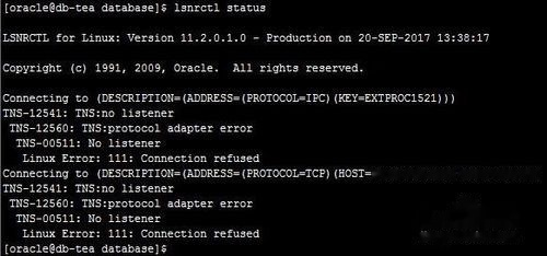 Linux环境下启动或停止Oracle监听_lsnrctl status no listener-CSDN博客