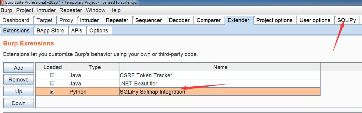 Burpsuite系列 -- SQLiPy插件使用_burpsuite sqlipy-CSDN博客