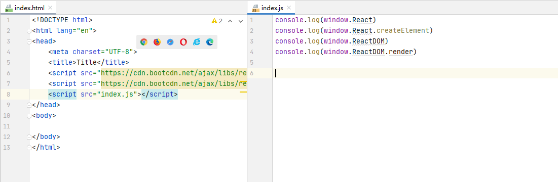 React笔记之入门 如何引入react 1 Csdn博客